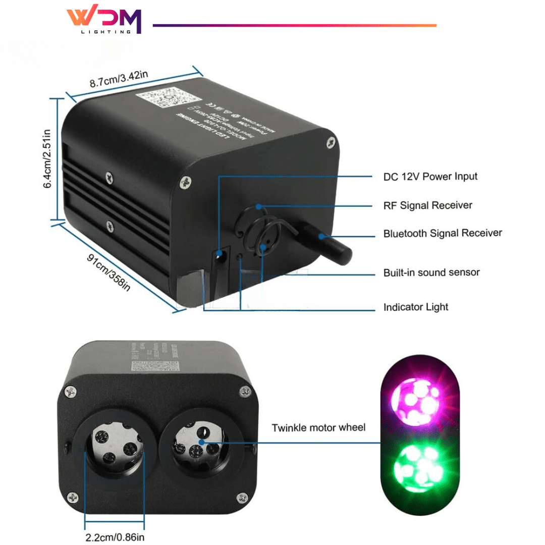 Double Bubble Fiber Optic Starlight Kit – The Ultimate Star Ceiling for ...